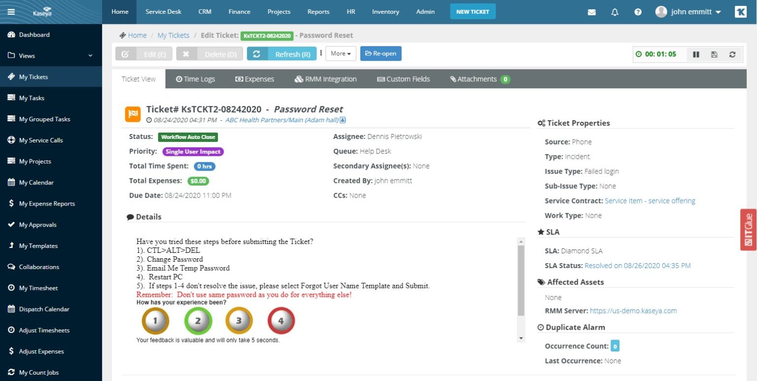 Ticket Management: What Makes a Good Ticketing System? - Kaseya