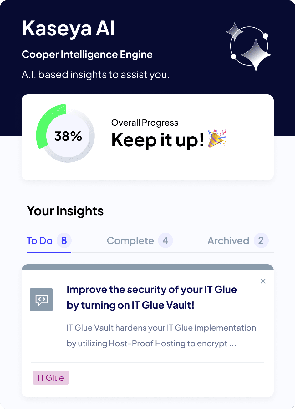 Cooper AI - Intelligence & Automation Engine | Kaseya 365