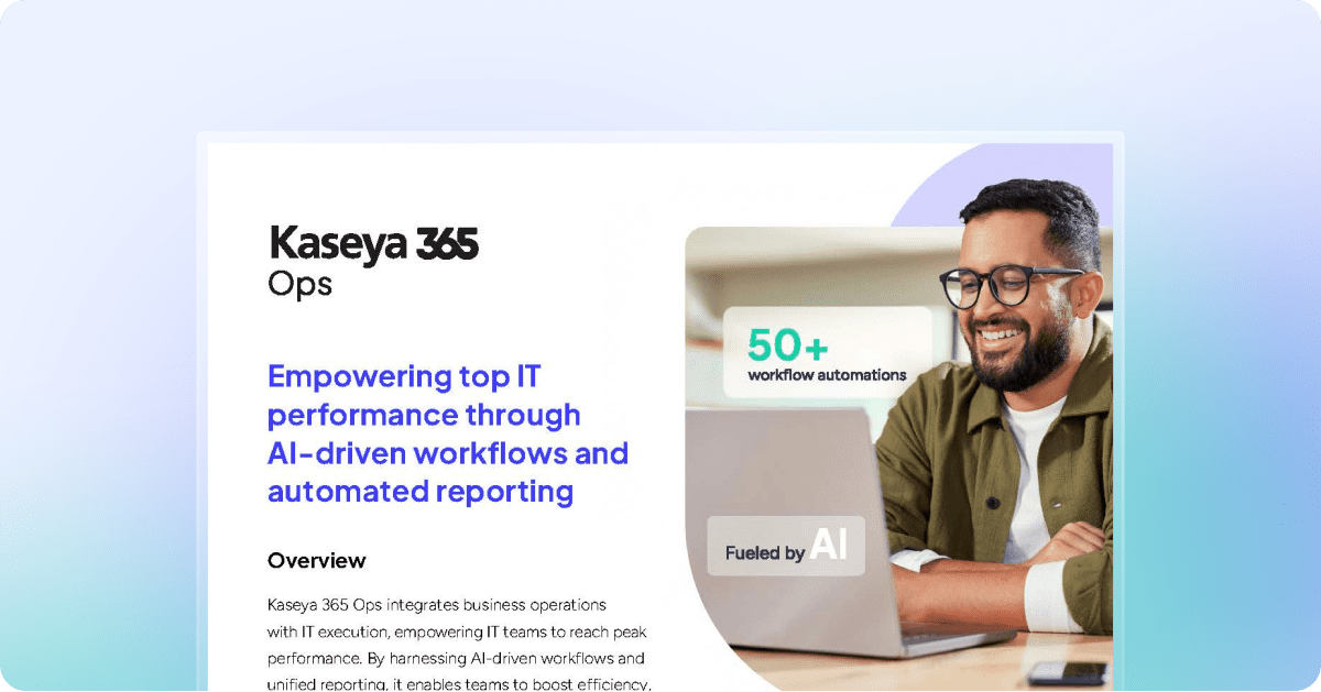 Kaseya Vorex Product Brief - Kaseya